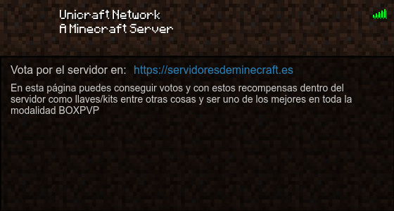 Unicraft Network Servidor de Minecraft - ServidoresDeMinecraft.ES