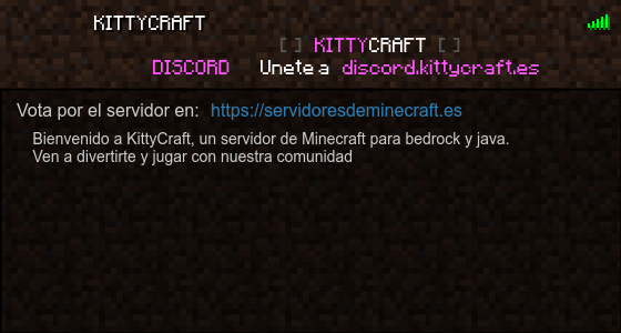 KITTYCRAFT Servidor de Minecraft - ServidoresDeMinecraft.ES