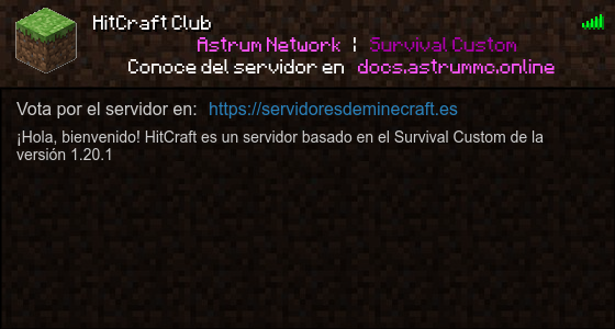 HitCraft Club Servidor de Minecraft - ServidoresDeMinecraft.ES
