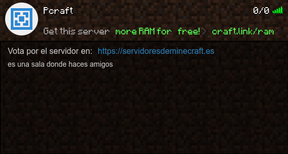 Pcraft Servidor de Minecraft - ServidoresDeMinecraft.ES