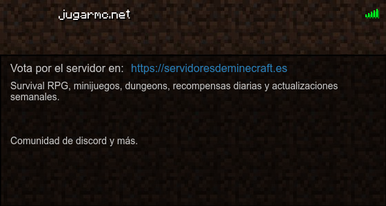 jugarmc.net Servidor de Minecraft - ServidoresDeMinecraft.ES