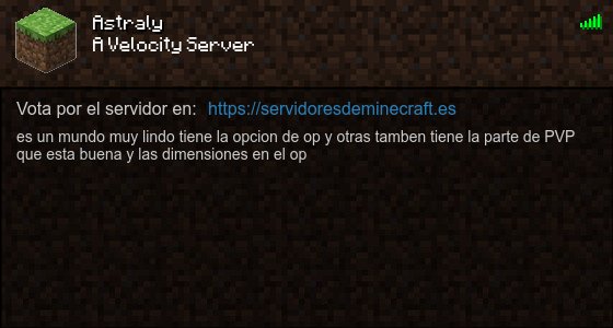 Astraly Servidor de Minecraft - ServidoresDeMinecraft.ES