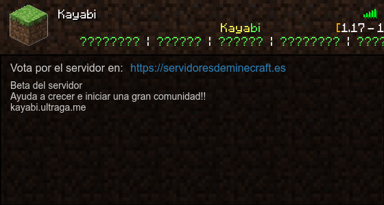 Kayabi Servidor de Minecraft - ServidoresDeMinecraft.ES