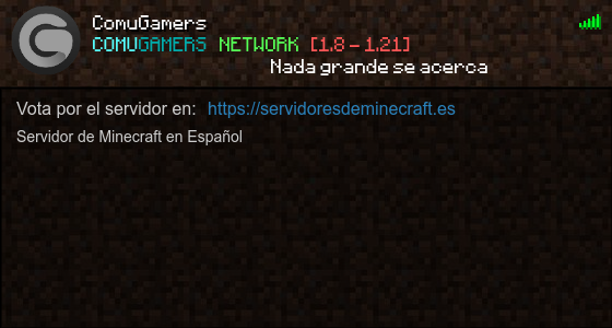 ComuGamers Servidor de Minecraft - ServidoresDeMinecraft.ES